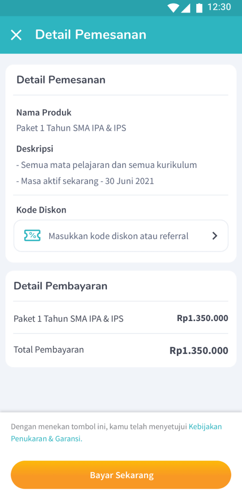 Langganan paket Ruangbelajar, Brain Academy Online, dan English Academy pakai kode diskon ...